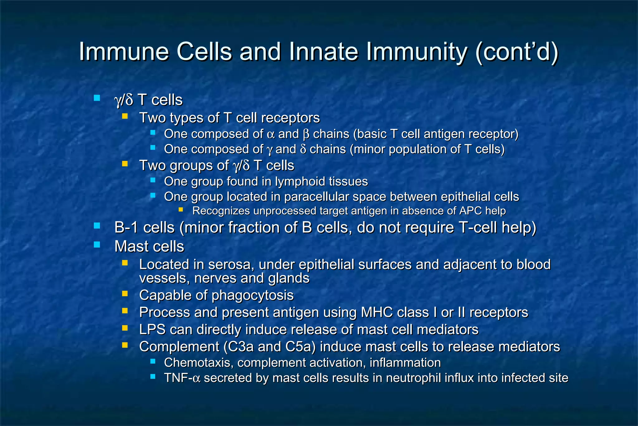01 intro and innate immunity | PPT | Blood Disorders | Diseases and ...