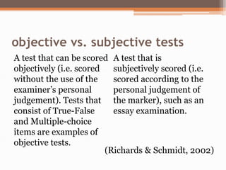 01 introducción a la evaluación del aprendizaje de idiomas | PPTX ...