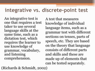 01 introducción a la evaluación del aprendizaje de idiomas | PPTX ...