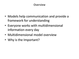 Introduction to the Multidimensional Model for Professional Accountants ...