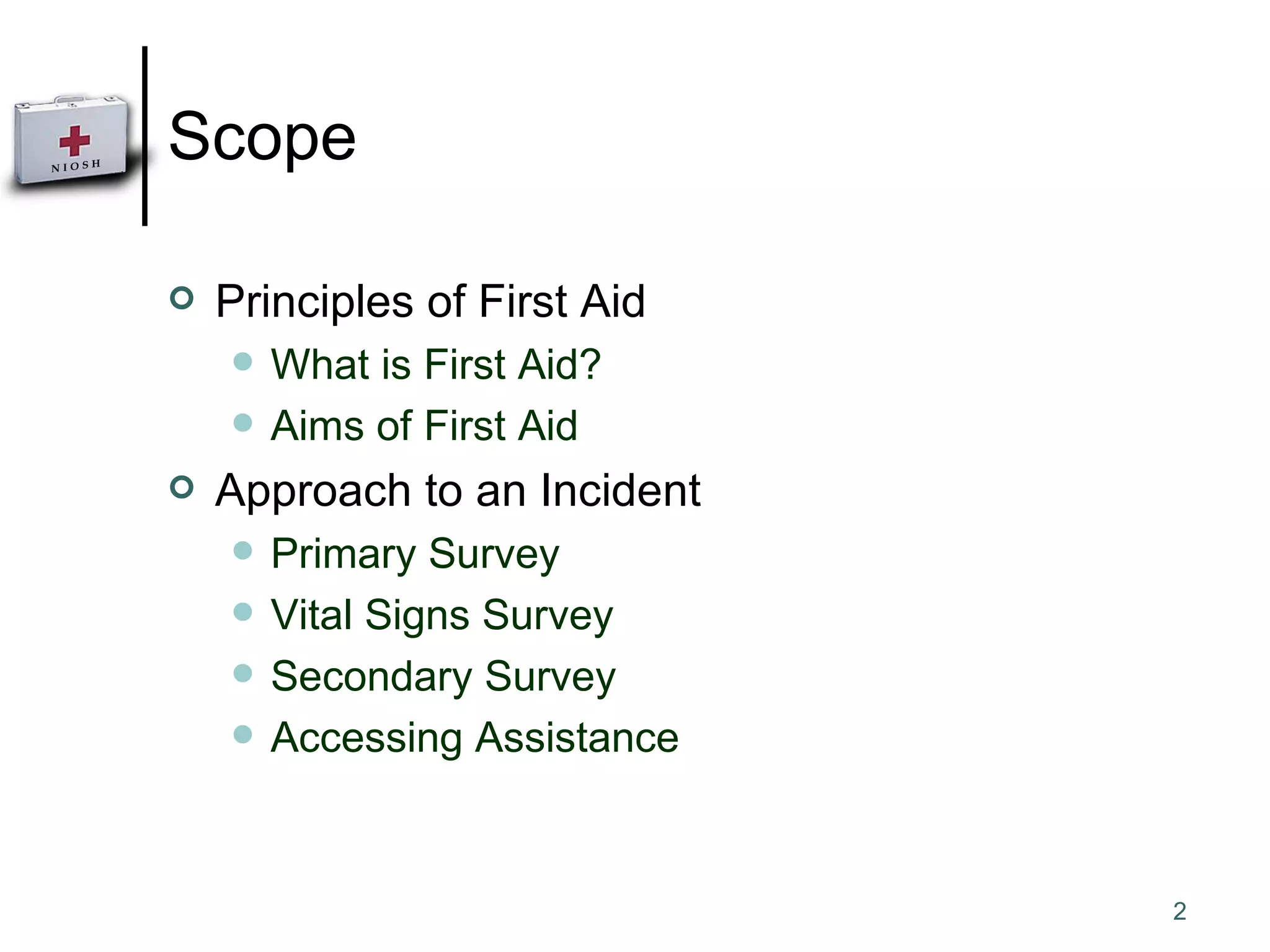 Introduction to First Aid | PPT