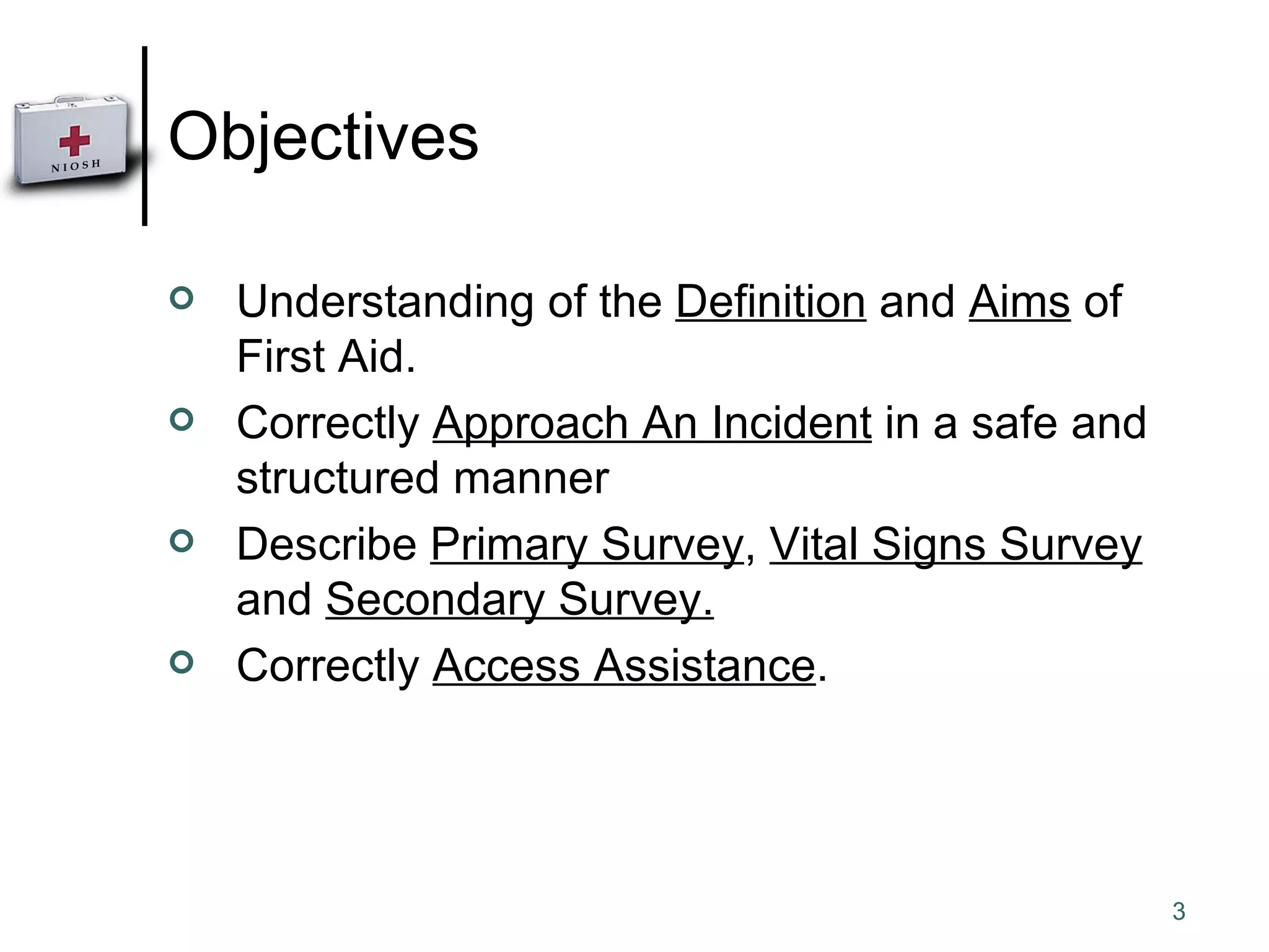 Introduction to First Aid | PPT