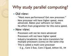 Introduction to Parallel Distributed Computer Systems | PPT