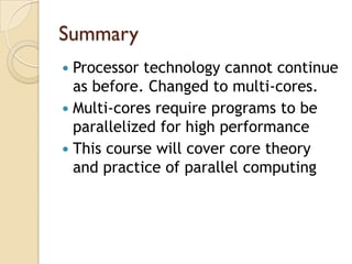 Introduction to Parallel Distributed Computer Systems | PPT