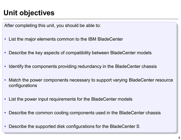 Ibm Bladecenter Fundamentals Introduction