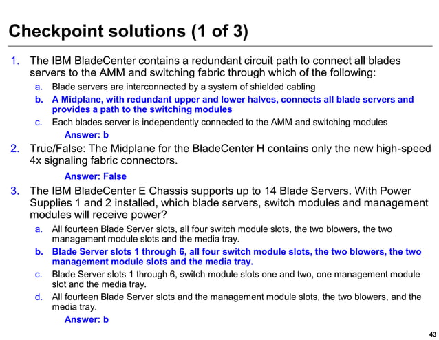 Ibm Bladecenter Fundamentals Introduction