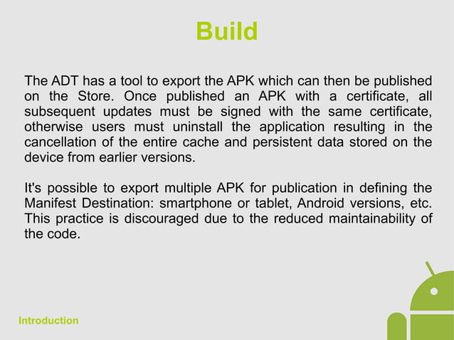 Android App Development - 01 Introduction | ODP | Operating Systems | Computer Software and ...