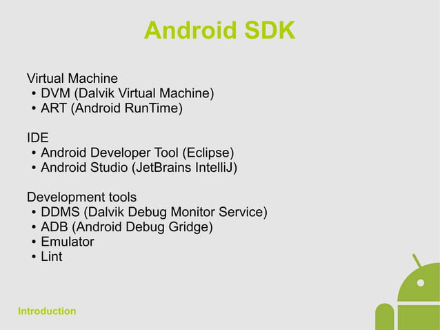 Android App Development - 01 Introduction | ODP | Operating Systems | Computer Software and ...