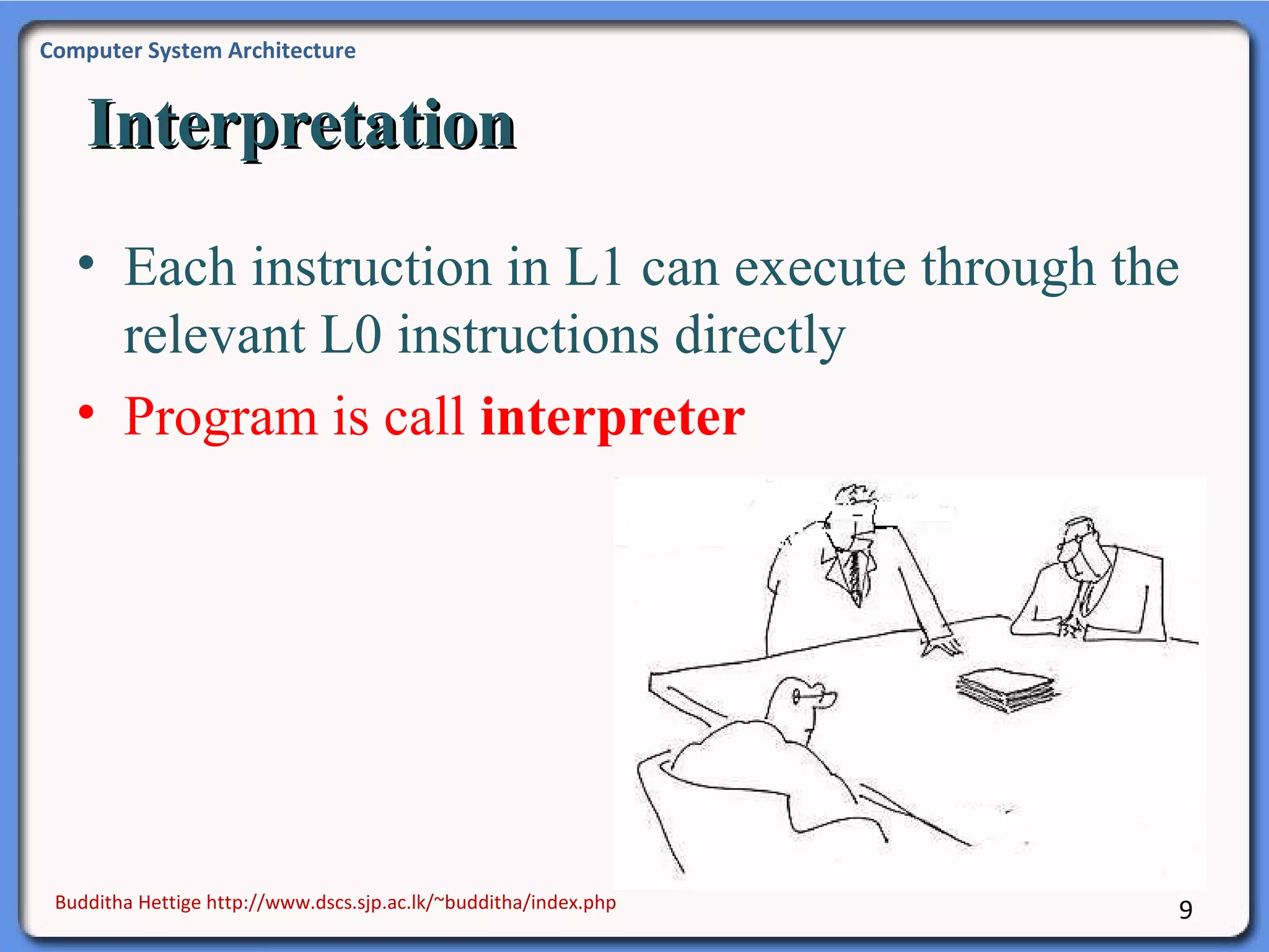 Computer System Architecture Lecture Note 1: introduction | PPT