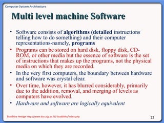 Computer System Architecture Lecture Note 1: introduction | PPT