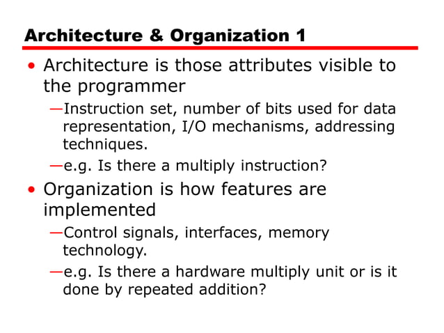 This presentation is about computer architecture | PPT