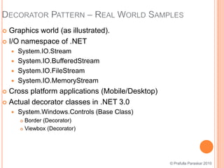Design Patterns - 01 Introduction and Decorator Pattern | PPT