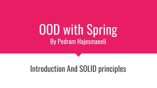 01 Introduction And SOLID principles.pptx