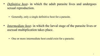 01 Introduction and terminologies in Medical Parasitologypptx | PPTX