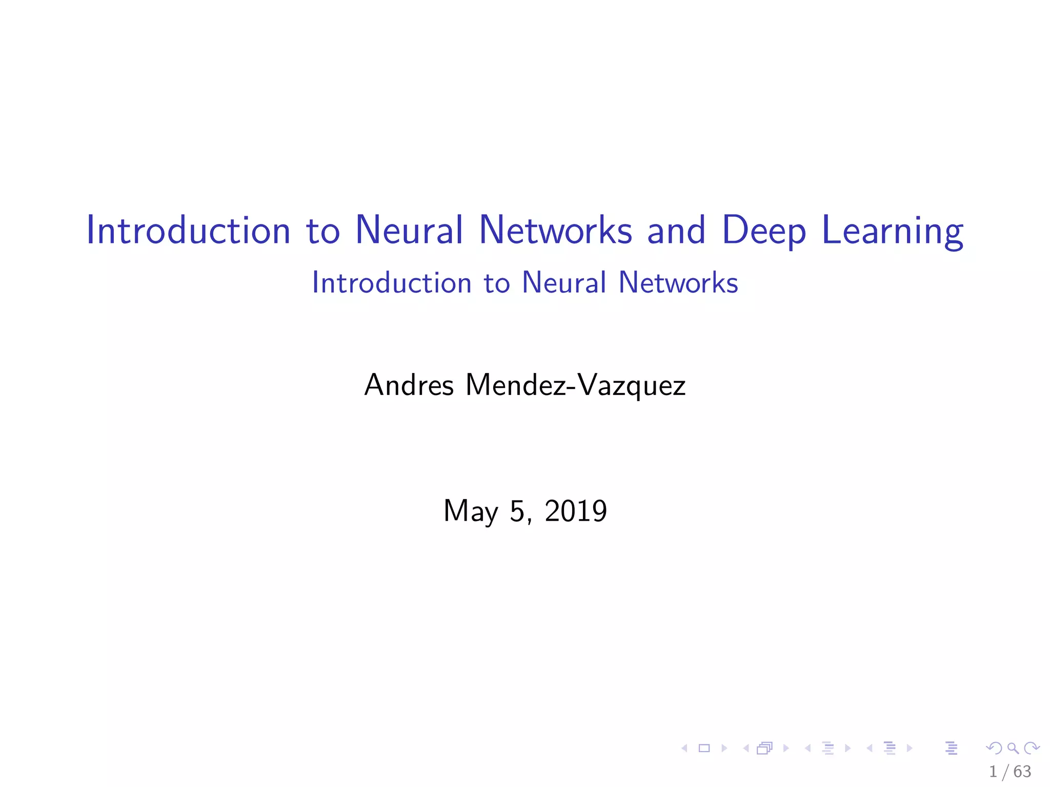 01 Introduction To Neural Networks And Deep Learning Pdf Computer