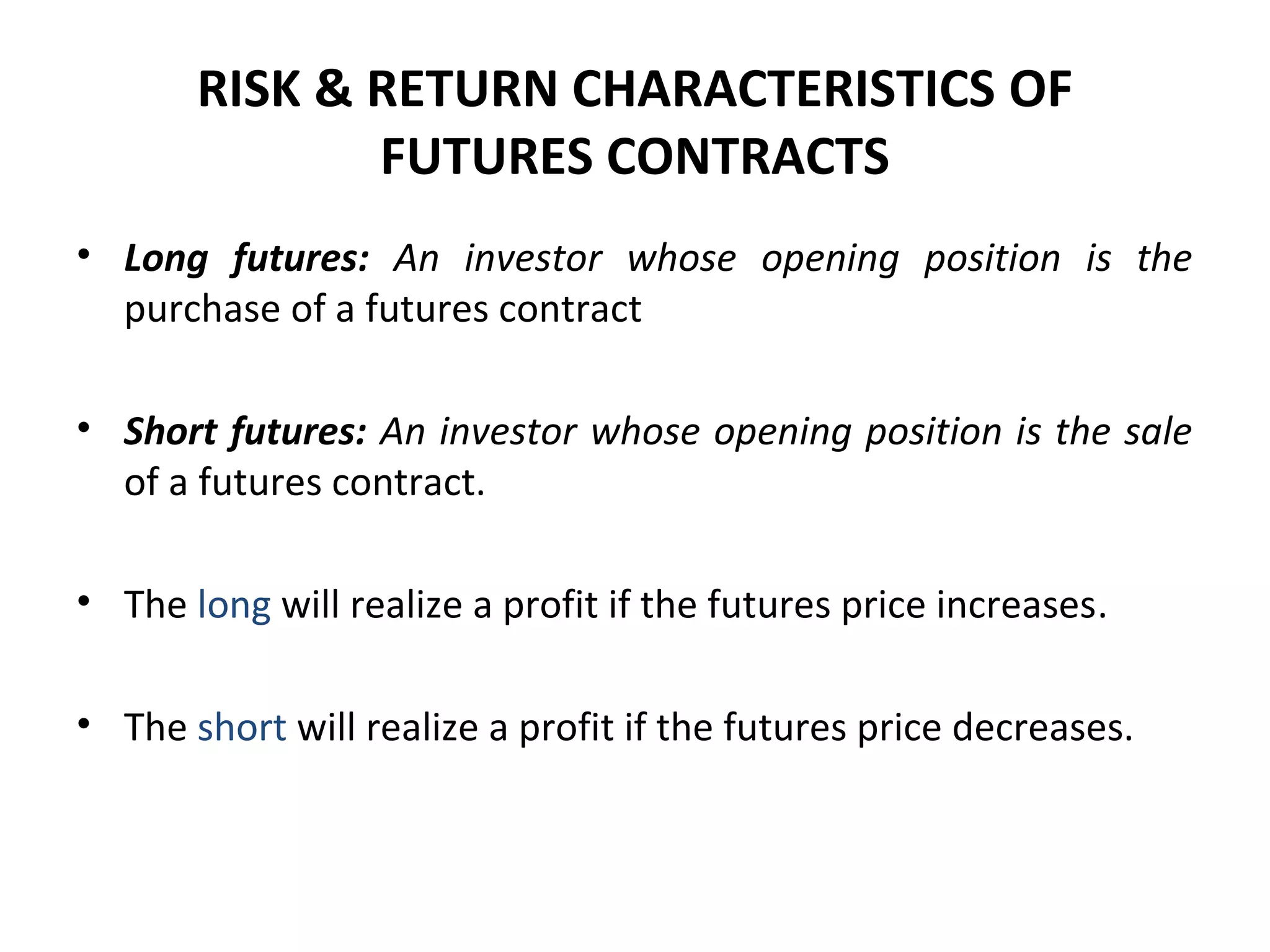 CFM-Introduction to futures markets | PPT