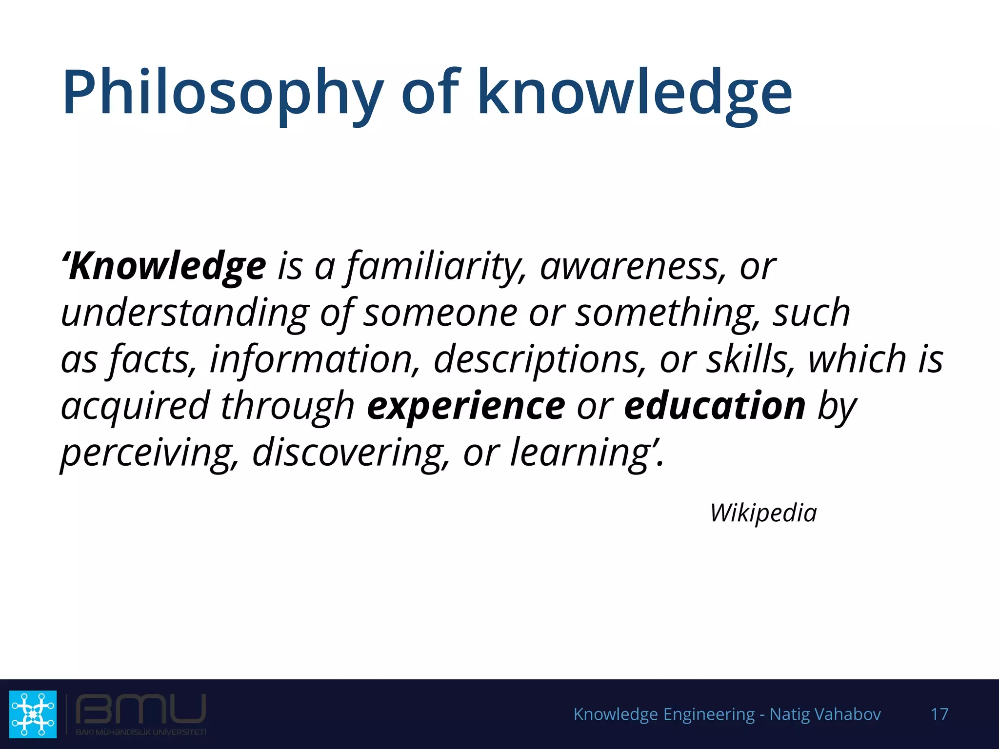 01 Introduction to Knowledge Engineering | PPT