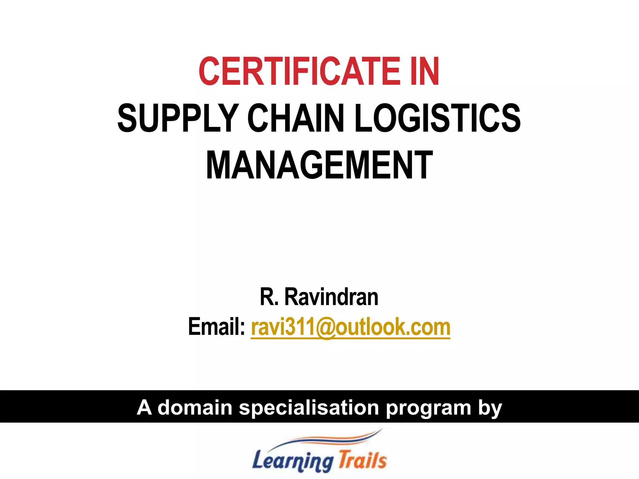 01 Logistics - Introduction and classification of logistics.pptx