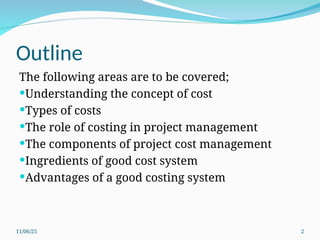 01Introduction to Project Cost Maanagement DPPM.ppt