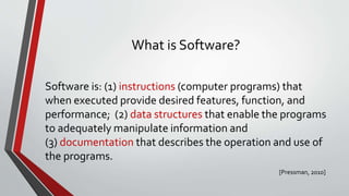 Lecture 01 Introduction to Software Engineering | PPT