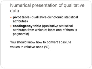 A basic Introduction To Statistics with examples | PPT