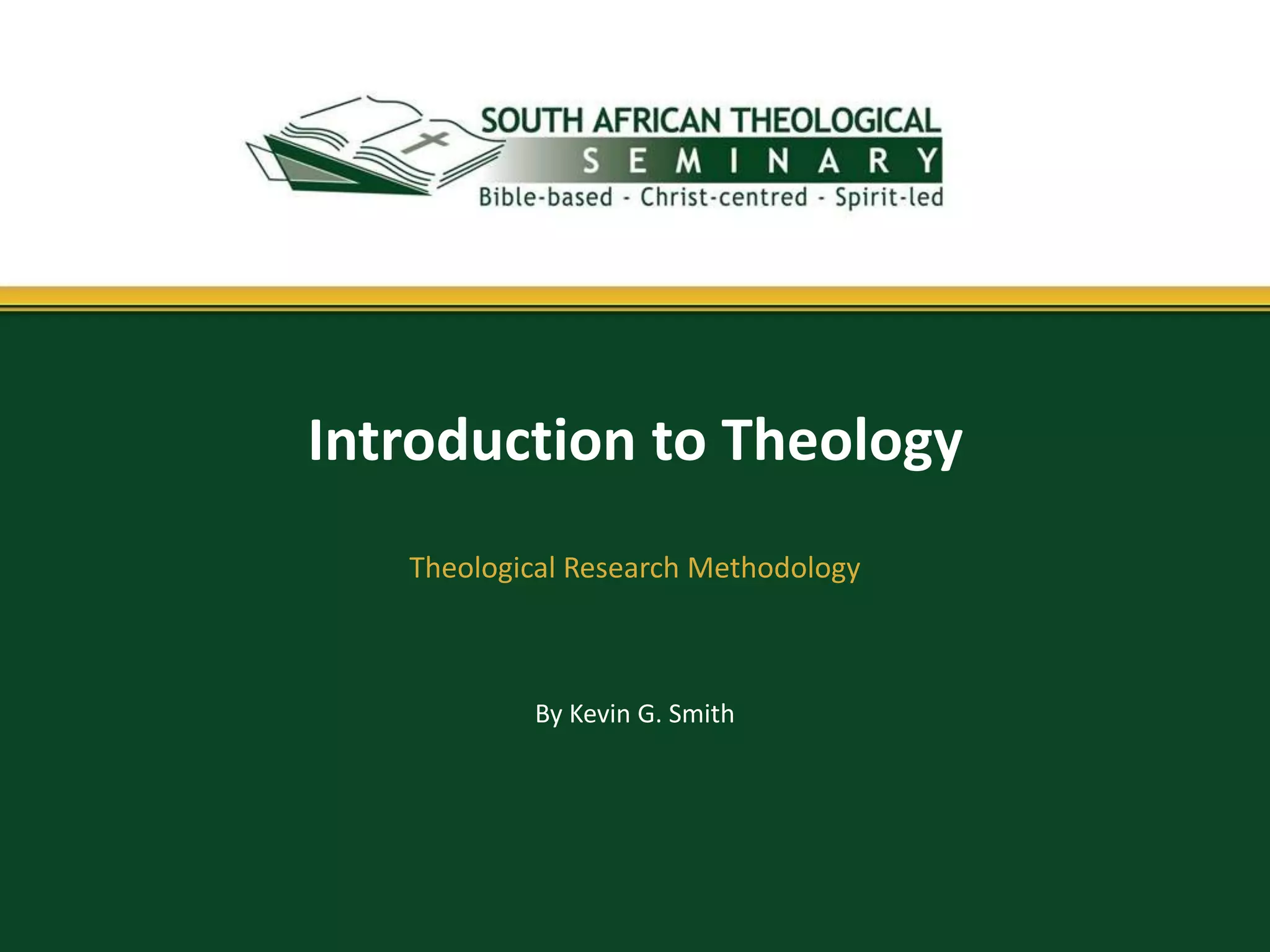 01 Introduction to Theology | PPTX