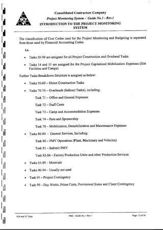 01 introduction to the project monitoring system | PDF