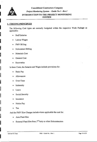 01 introduction to the project monitoring system | PDF