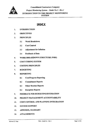01 introduction to the project monitoring system | PDF