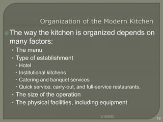 01 intro to food production & commercial kitchens | PPTX