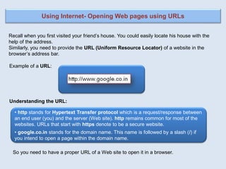 01 intro to internet (re-upload) | PDF | Internet for Beginners | Internet