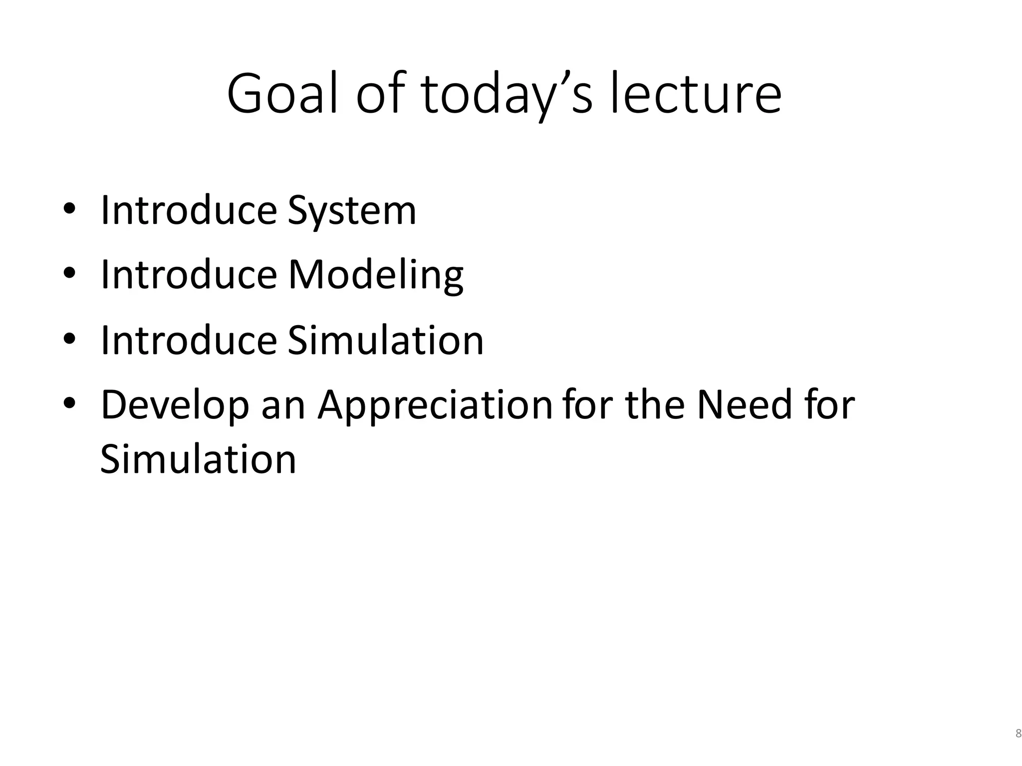 Simulation And Modeling Introductionpptx Physics Science