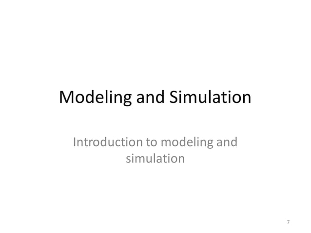 Simulation and modeling introduction.pptx | Physics | Science