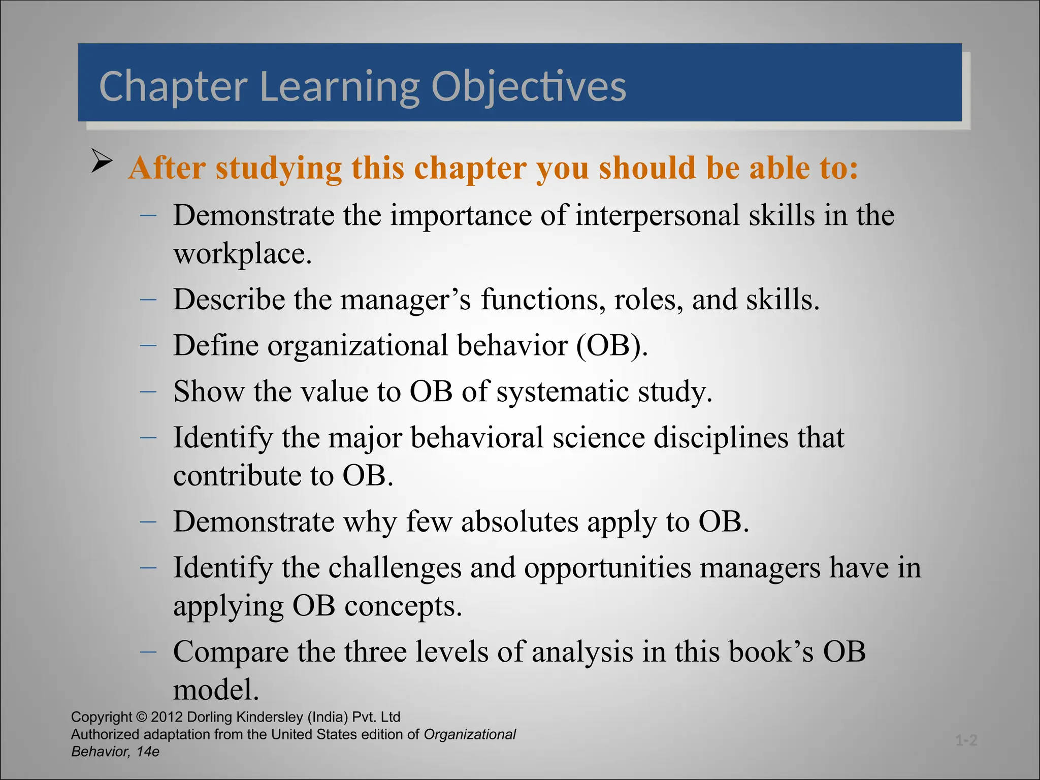 Chapter No 1, Introduction to Organizational Behavior.ppt