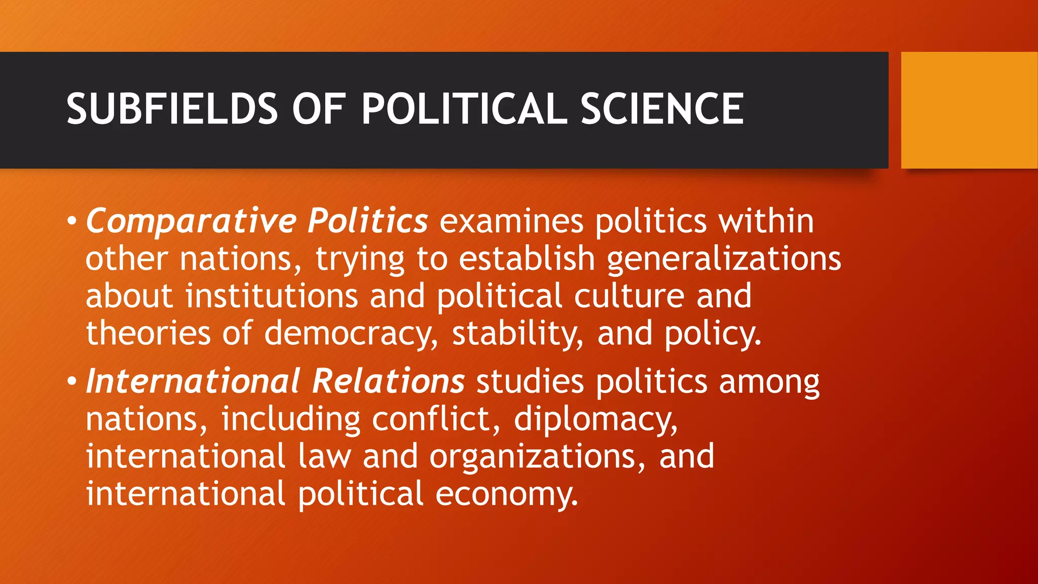 Introduction to Political Science | PDF