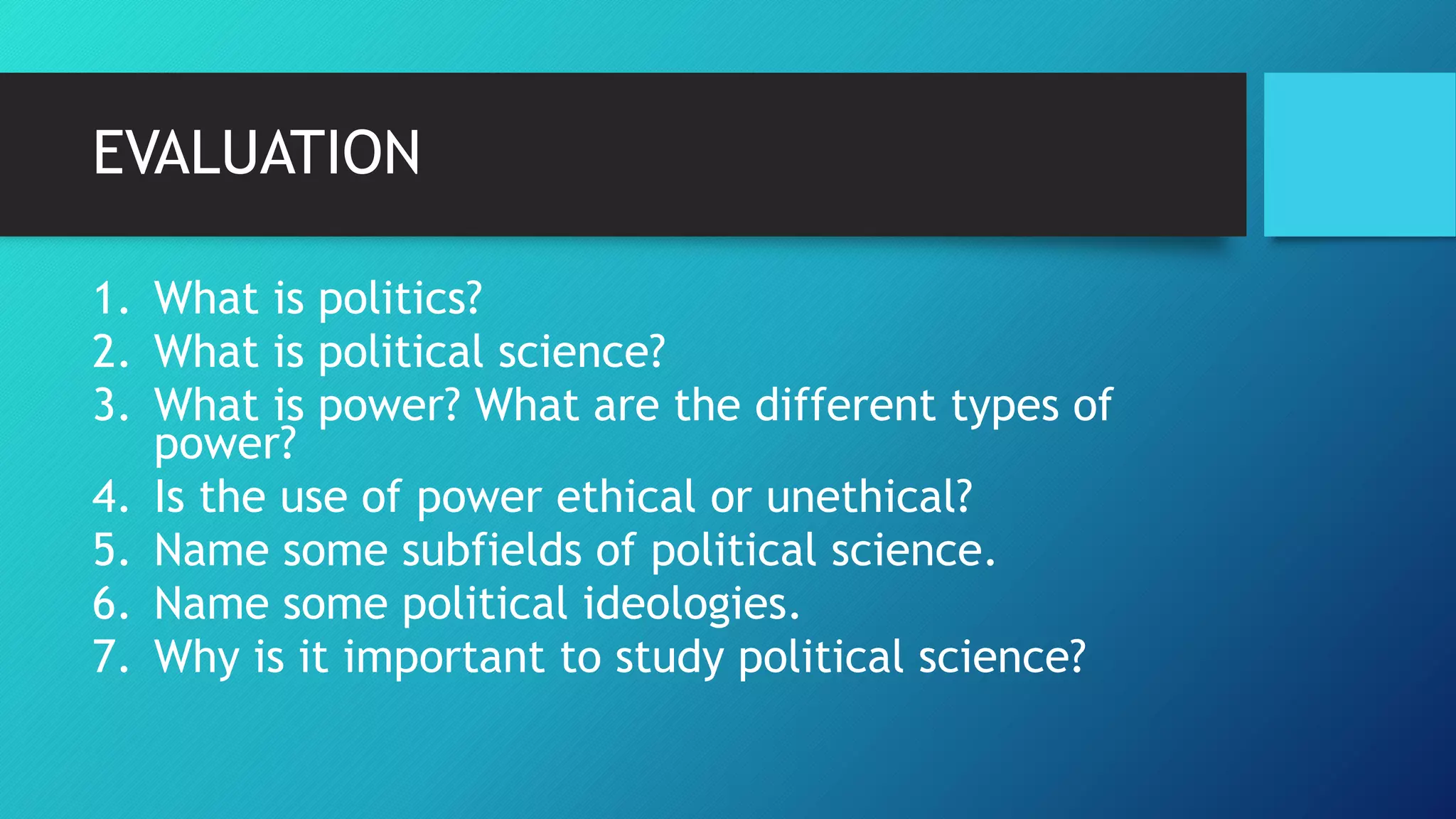 Introduction to Political Science | PDF