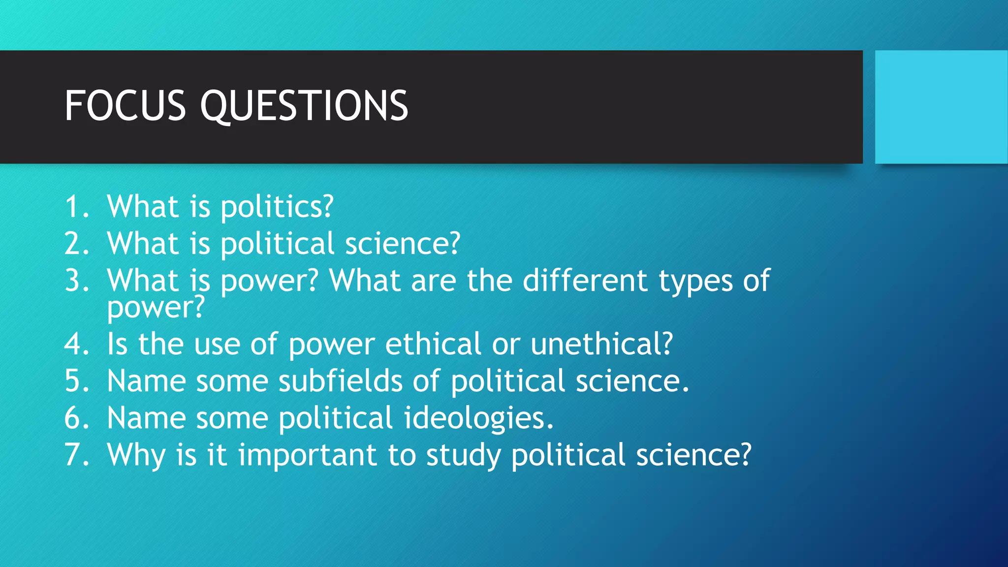 Introduction to Political Science | PDF