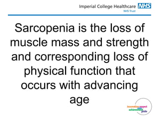 Introduction to Sarcopenia and frailty | PDF