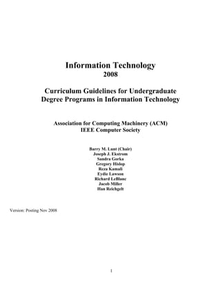 01 it2008 curriculum | PDF