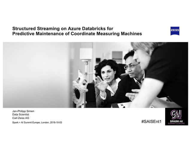 Using Apache Spark Structured Streaming On Azure Databricks For Predictive Maintenance Of