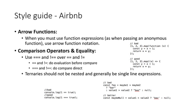 Airbnb Java Script style guide | PPT