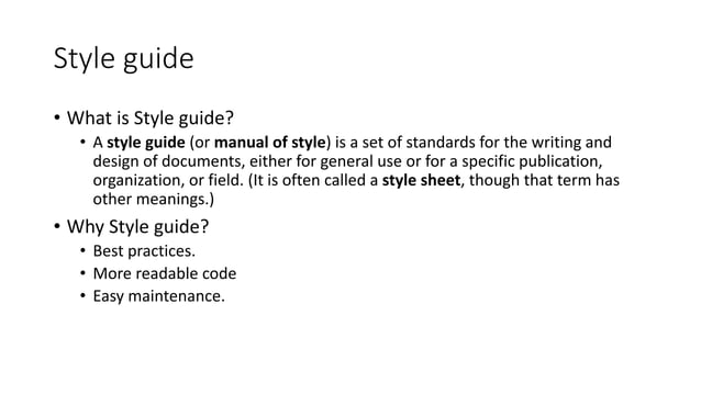 Airbnb Java Script style guide | PPT