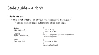 Airbnb Java Script style guide | PPT