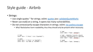 Airbnb Java Script style guide | PPT