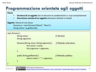 Introduzione al linguaggio Java | PDF