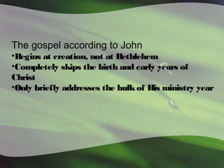 01 John Introduction Lesson | PPT