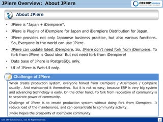 JPiere Overview | PPTX | Operating Systems | Computer Software and ...