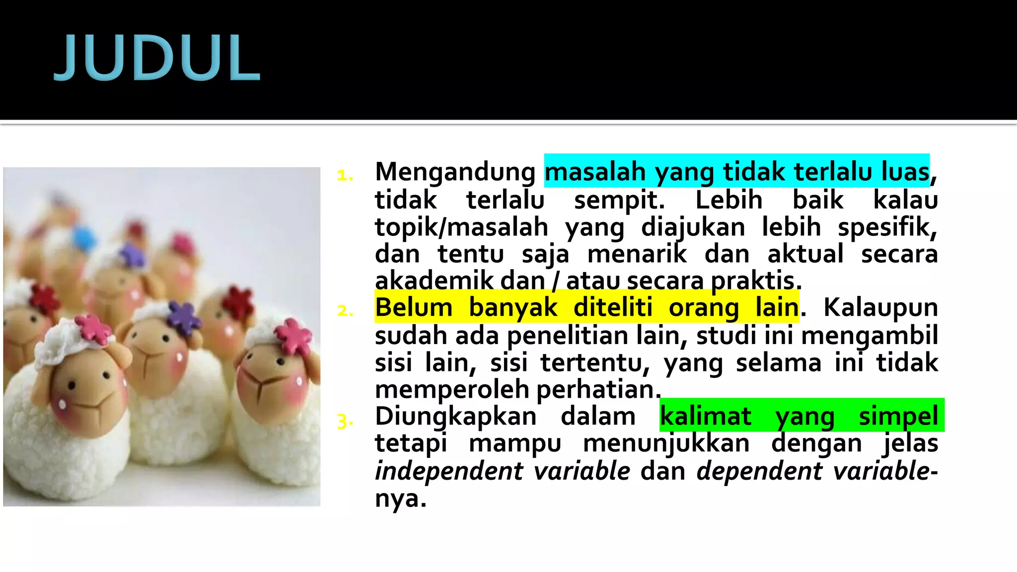Metris 01: Judul Penelitian dan Latar Belakang | PPT Metris 01: Judul Penelitian dan Latar Belakang | PPT