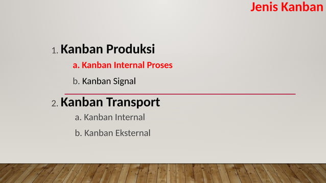 Dasar Pengetahuan Materi Kanban Dalam Industri Otomotif | PPTX