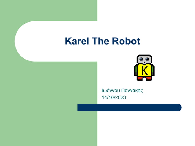 Karel The Robot | PPT